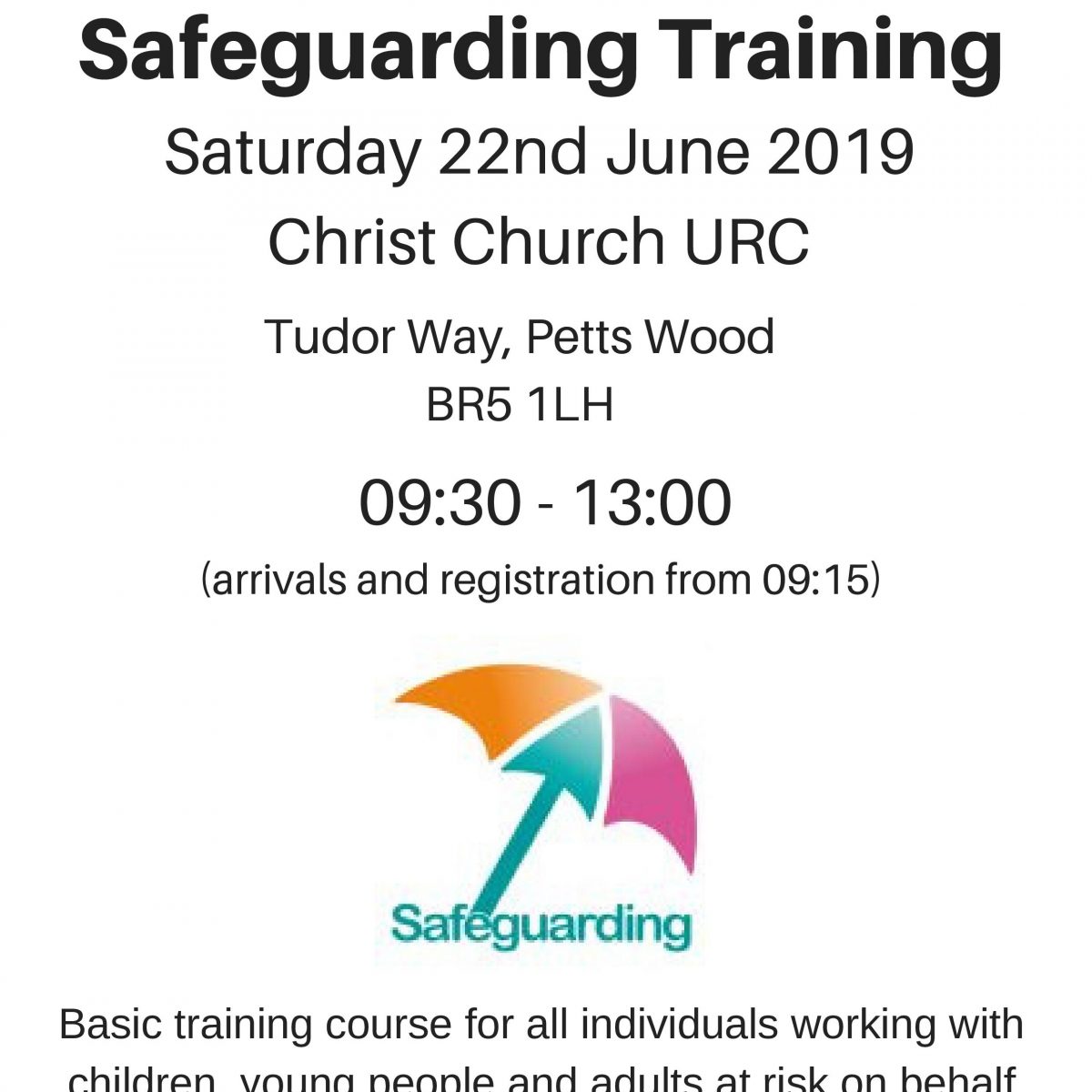 Safeguarding Training Dates | Southern Synod of the United Reformed Church